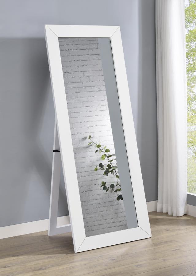 Espejo de piso CADENCE, blanco